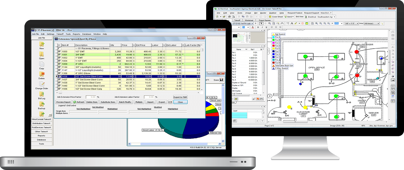 Electrical estimating software screen shots - Vision InfoSoft