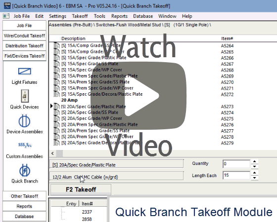 Quick Branch Takeoff Module - Vision InfoSoft