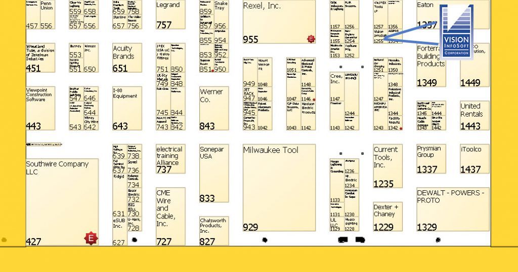 2016-neca-vision-infosoft-booth-map - Vision InfoSoft