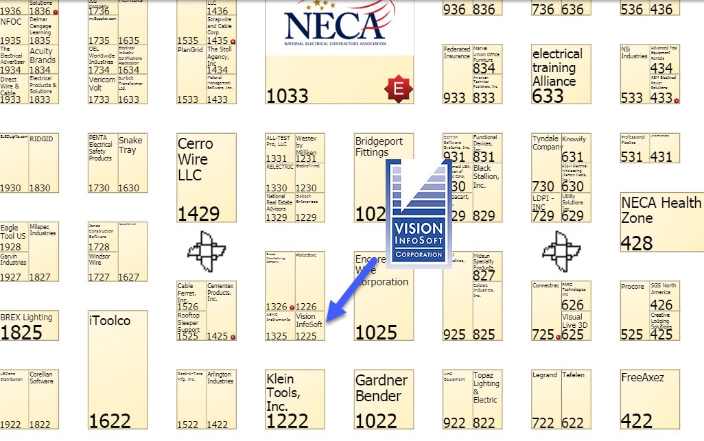 NECA 2018 Map - Vision InfoSoft